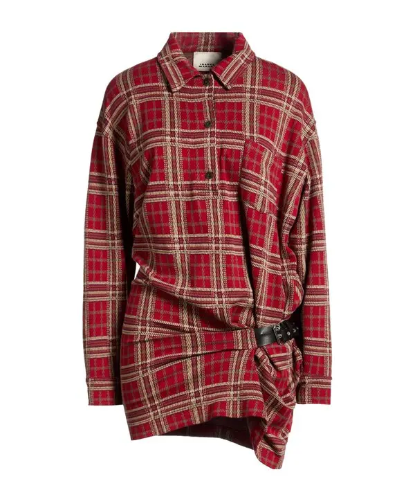Isabel Marant Étoile Plaid Shirt Dress - Red