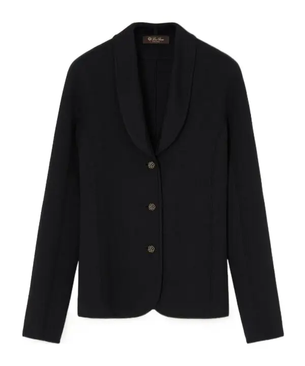 Loro Piana Long-sleeved Shawl Collar Jacket