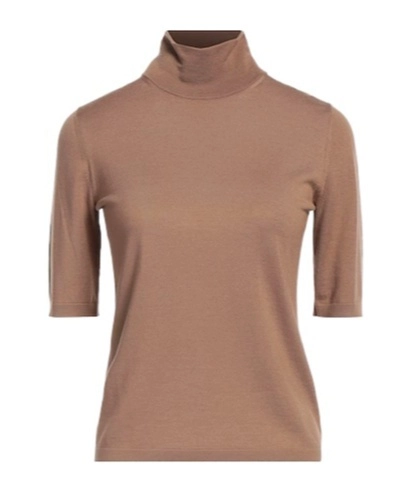 Max Mara Short Sleeve Knit Top - Brown