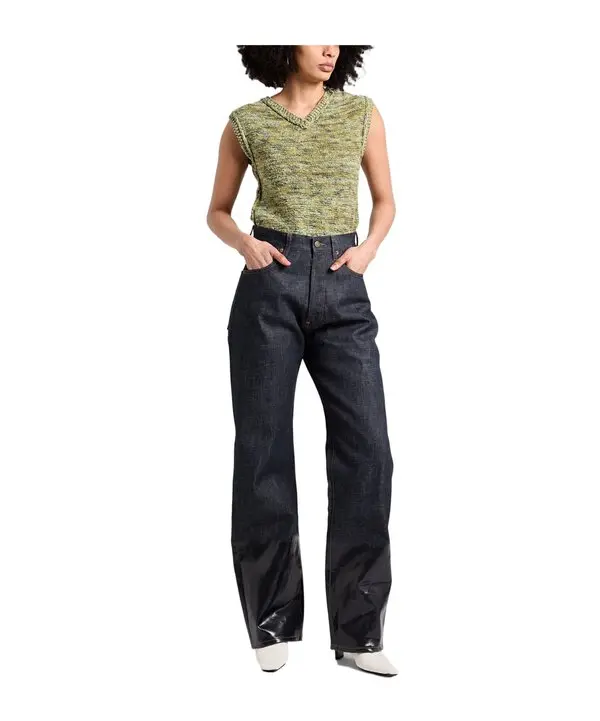 MAISON MARGIELA Straight-leg Rubberized Jeans
