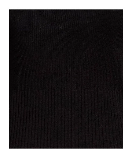 Max Mara Solid Knit Base Layer Top - Black