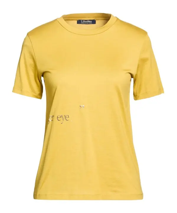 Max Mara Printed Short-sleeve T-shirt - Yellow