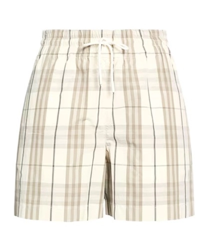 Burberry Printed Poplin Drawstring Shorts