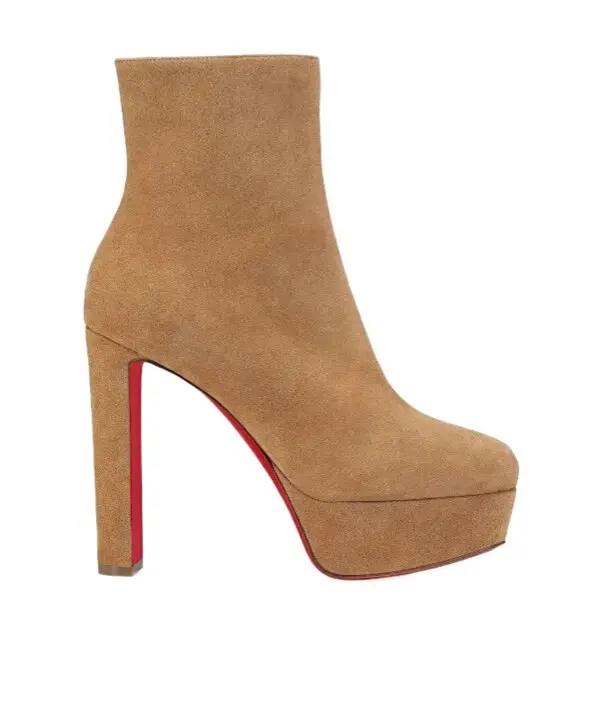 CHRISTIAN LOUBOUTIN Loo Booty Platform Ankle Boots