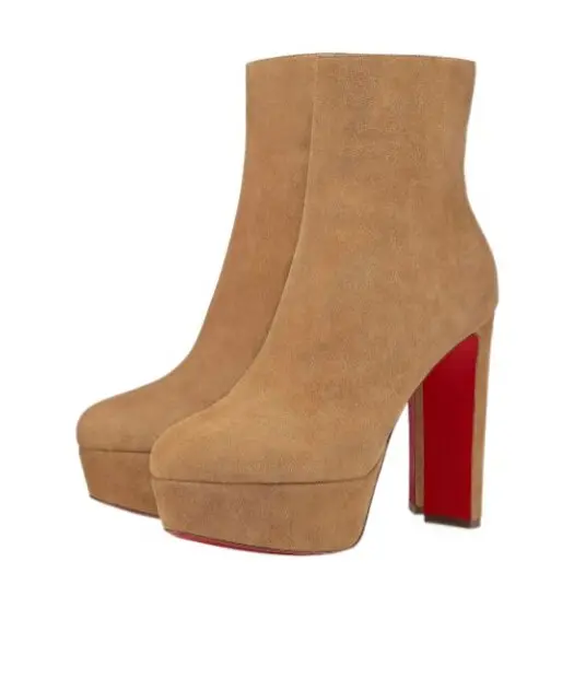 CHRISTIAN LOUBOUTIN Loo Booty Platform Ankle Boots
