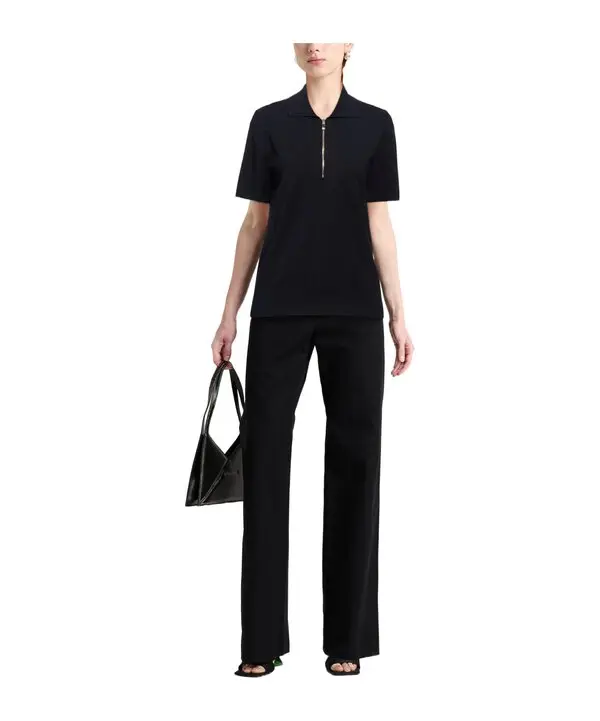 Max Mara Solid Lightweight Short Sleeve Knit Top