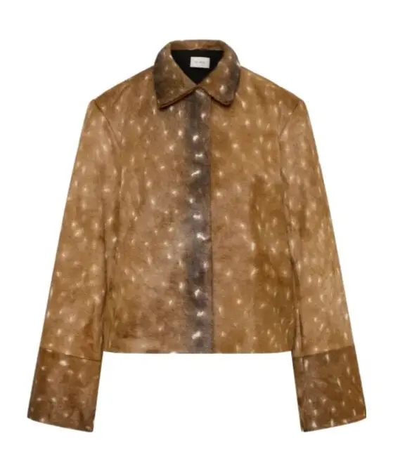 ST. AGNI Fawn Print" Jacket - Brown