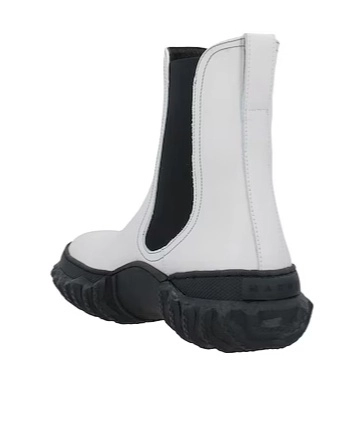 Marni Leather Ankle Boots With Wedge Heel