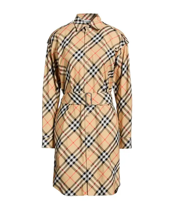 Burberry Printed Long-sleeve Shirt Dress - No