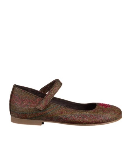 Etro Embroidered Ballet Flats