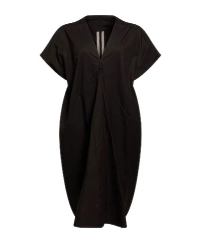 Rick Owens Minimalist Solid Color Dress