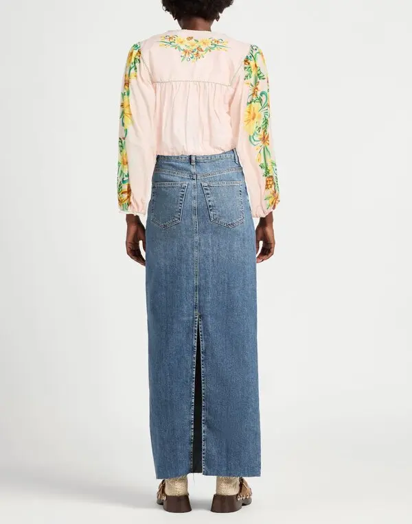 Farm Rio Bohemian Floral Print Long Sleeve Blouse
