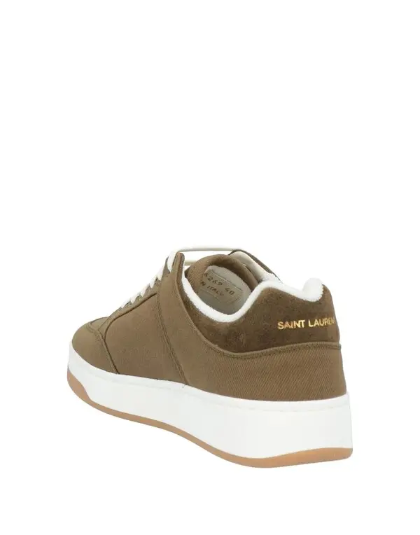 Saint Laurent Lace-up Canvas Low-top Sneakers