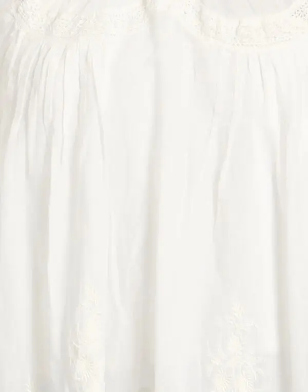Farm Rio Solid-color Lace Short Sleeves