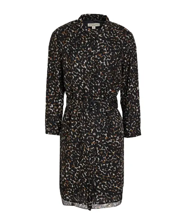 Burberry Printed Crepe Shirt Dress