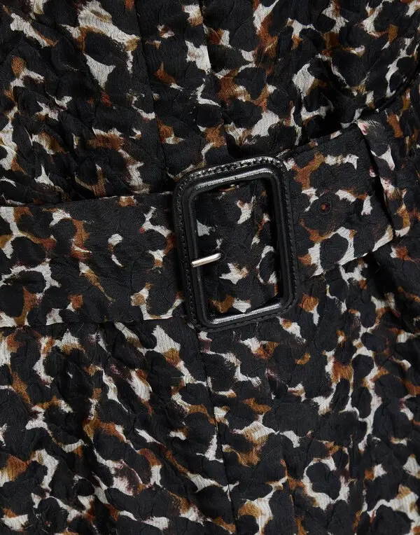 Burberry Printed Crepe Shirt Dress