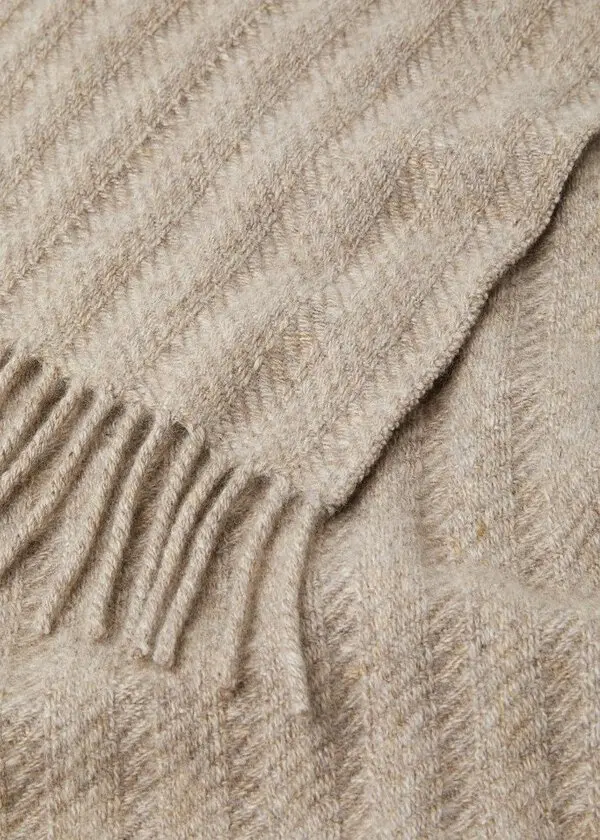 Loro Piana Barre Stripe Scarf - Beige