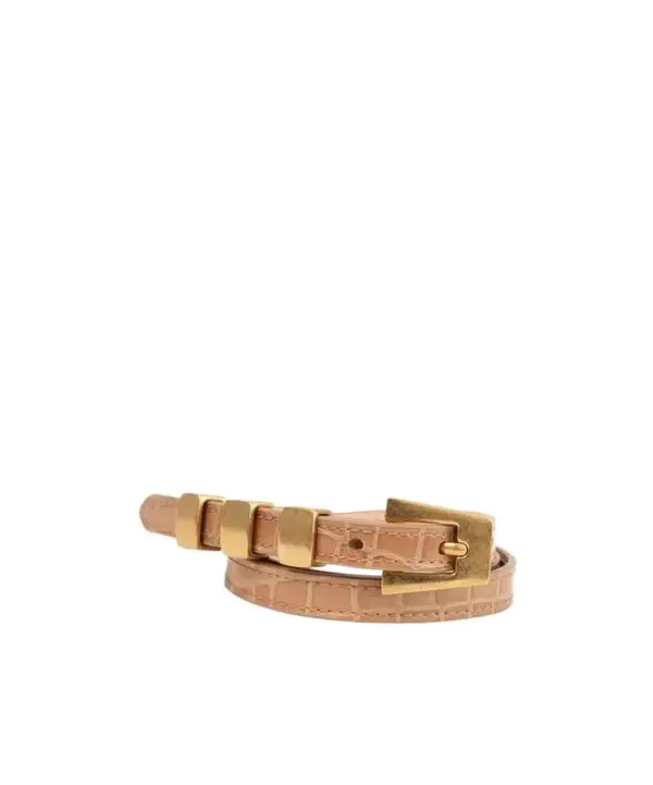 By Far Buckle Belt With Geometric Patterns