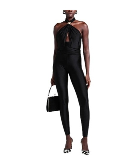 Saint Laurent Sleeveless V-neck Jumpsuit