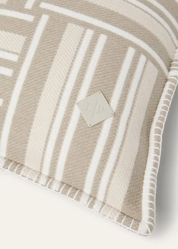 Loro Piana Woven Stripe Intarsia Cushion