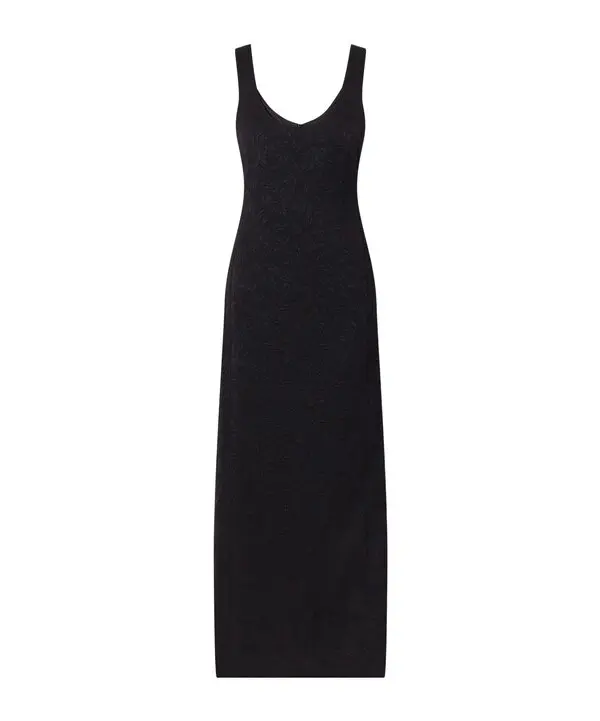 Dries Van Noten Sleeveless Floral Jacquard Maxi Dress