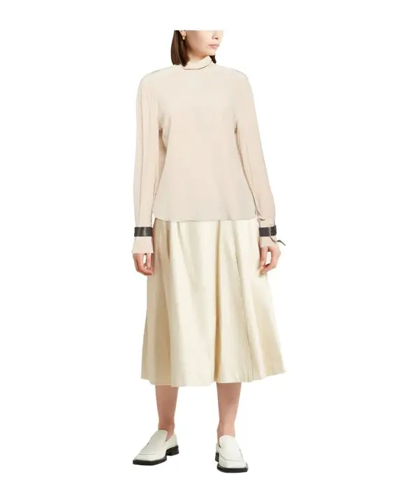 Brunello Cucinelli Solid-color Turtleneck Long-sleeve Shirt