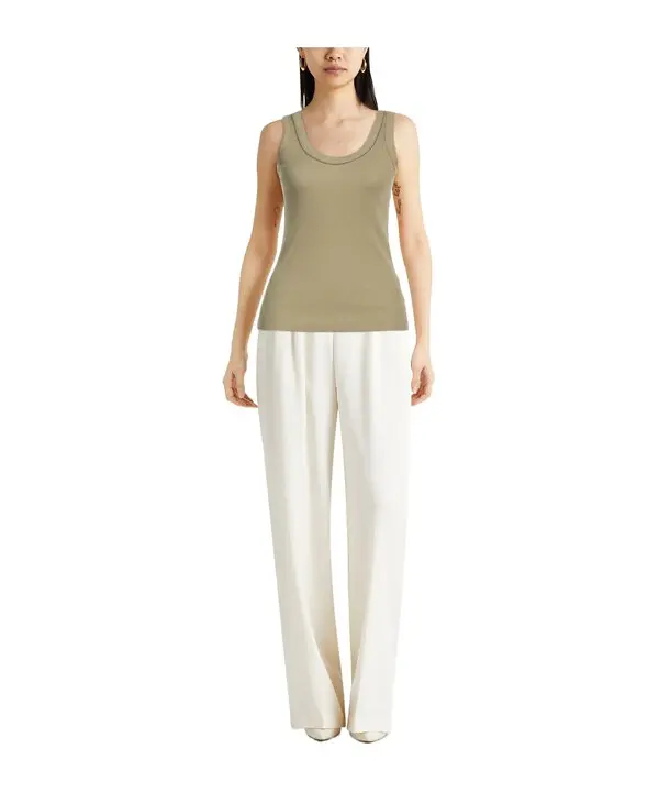 Brunello Cucinelli Solid-color Sleeveless Stretch Top