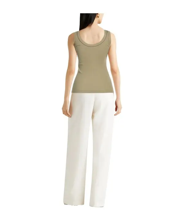 Brunello Cucinelli Solid-color Sleeveless Stretch Top