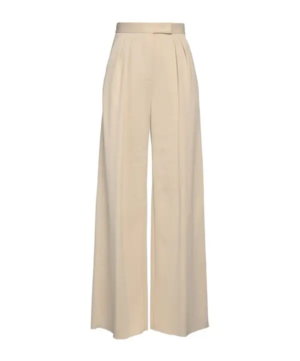 Max Mara Solid Color Wide-leg Trousers