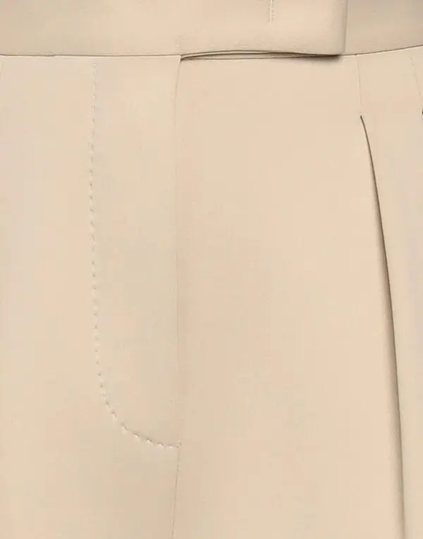 Max Mara Solid Color Wide-leg Trousers