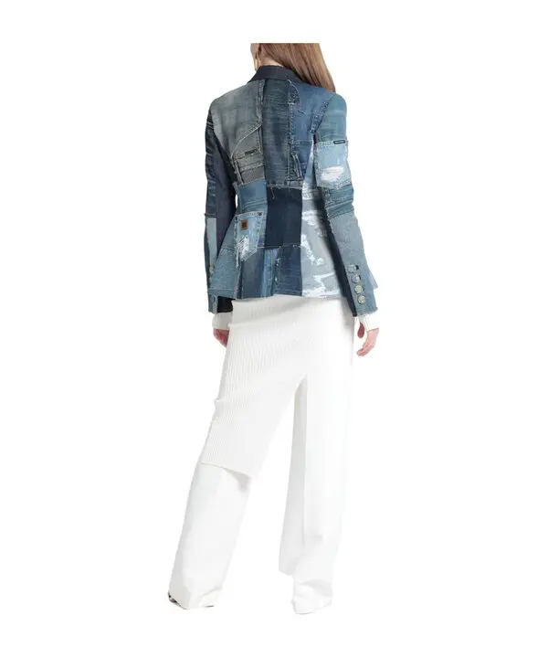 Dolce & Gabbana Paneled Denim Blazer