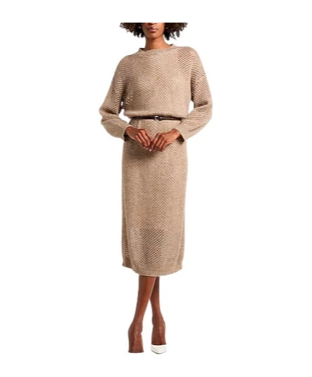 Brunello Cucinelli Long Sleeve Knit Dress