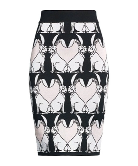 Burberry Knitted Skirt - Black