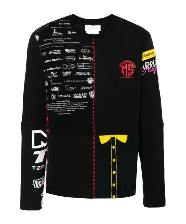 MARINE SERRE Upcycled Crew Neck T-shirt