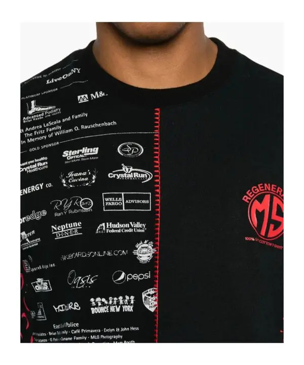 MARINE SERRE Upcycled Crew Neck T-shirt
