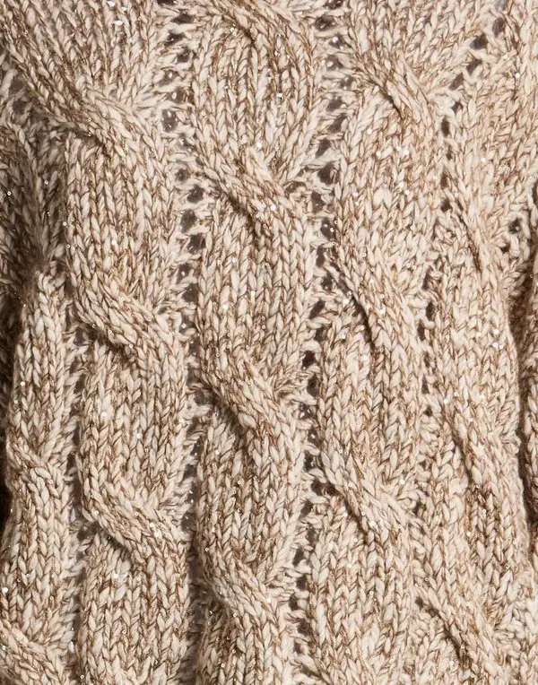 Brunello Cucinelli Thick Knit Long-sleeve Turtleneck Sweater