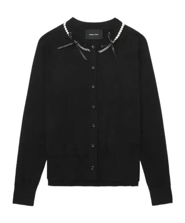 Simone Rocha Pearl Embellished Cardigan