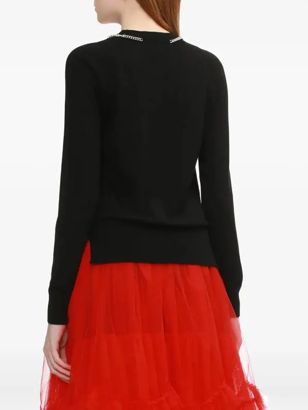 Simone Rocha Pearl Embellished Cardigan