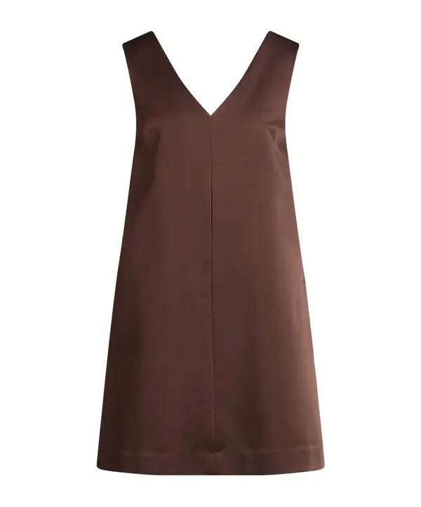 Brunello Cucinelli Sleeveless V-neck Gown - Red