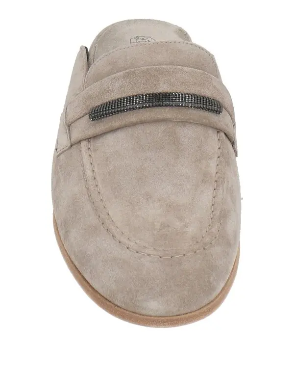 Brunello Cucinelli Minimalist Suede Mules