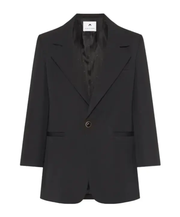 MARINE SERRE Twill Boxy Blazer