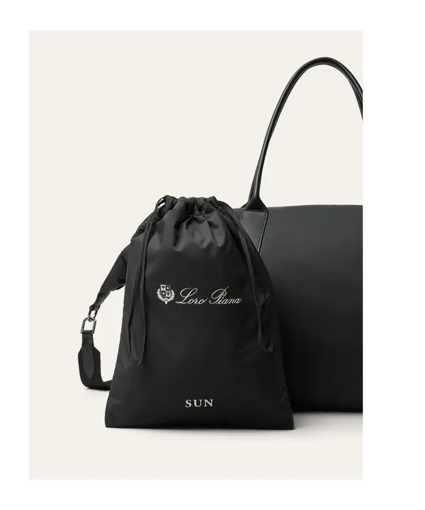 Loro Piana Wind Duffle Bag - Black/agate