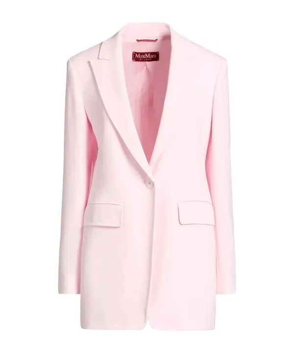 Max Mara Minimalist Single- Blazer - Pink
