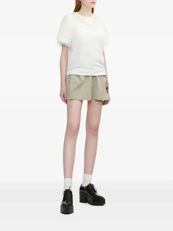 Simone Rocha Beaded Puff Sleeve Top