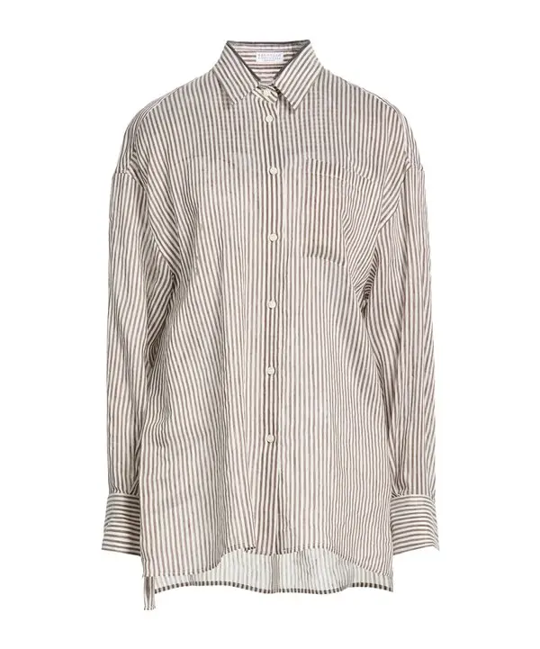 Brunello Cucinelli Striped Long Shirt