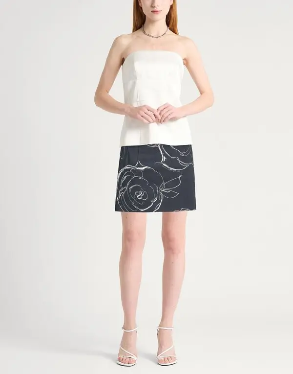 Marni Floral Print Flared Poplin Skirt