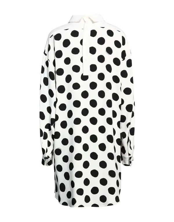 Marni Polka Dot Crepe Shirt Dress
