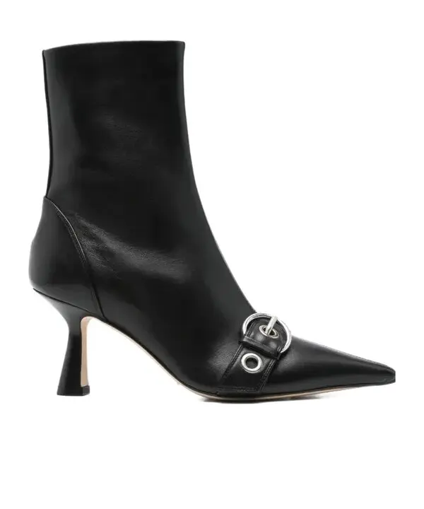 AeydĒ 80mm Buckle-detail Pointed-toe Boots