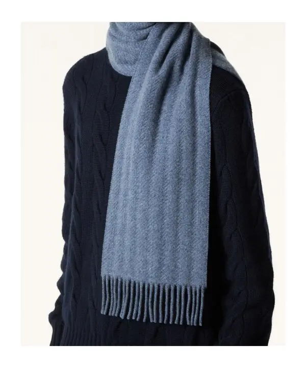 Loro Piana Barre Stripe Scarf - Aviation/sapphire