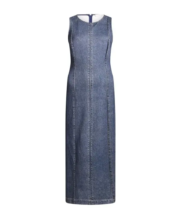 Rag & Bone Sleeveless Crewneck Denim Sheath Dress